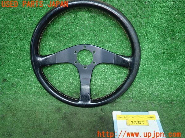 トヨタ MR2(SW20 III型)MOMO モモ ステアリング ハンドル ホイール TYP D35 KBA 70116 黒系 レザー 約 ...